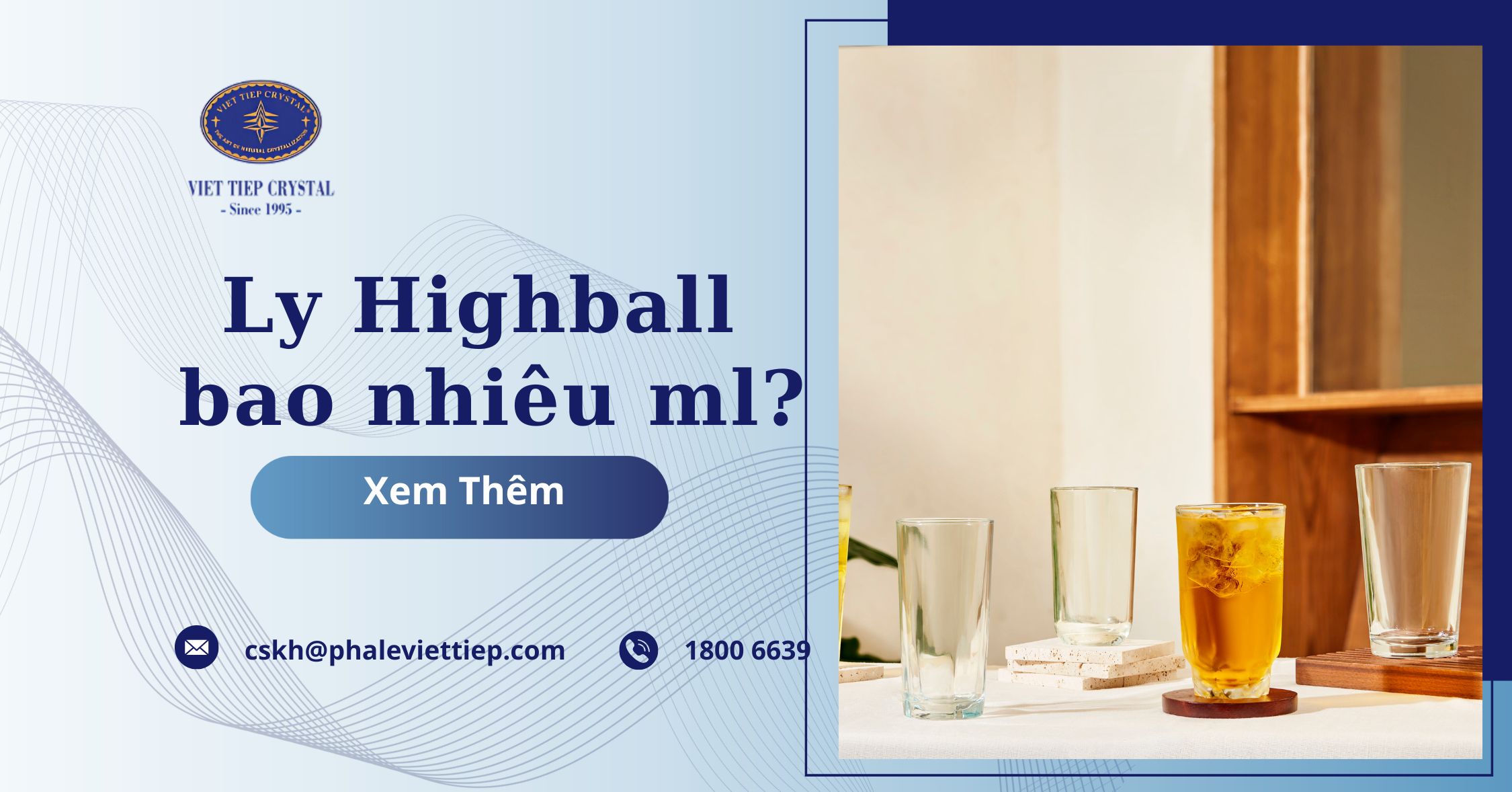 Dung tích chuẩn của ly highball là bao nhiêu? Giải đáp chi tiết